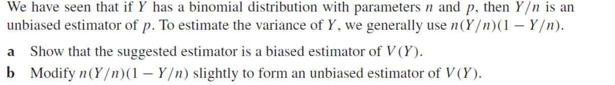 Solved We have seen that if Y has a binomial distribution | Chegg.com
