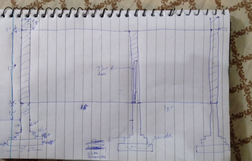 Solved Draw this sectional view of a building in Autocad. | Chegg.com