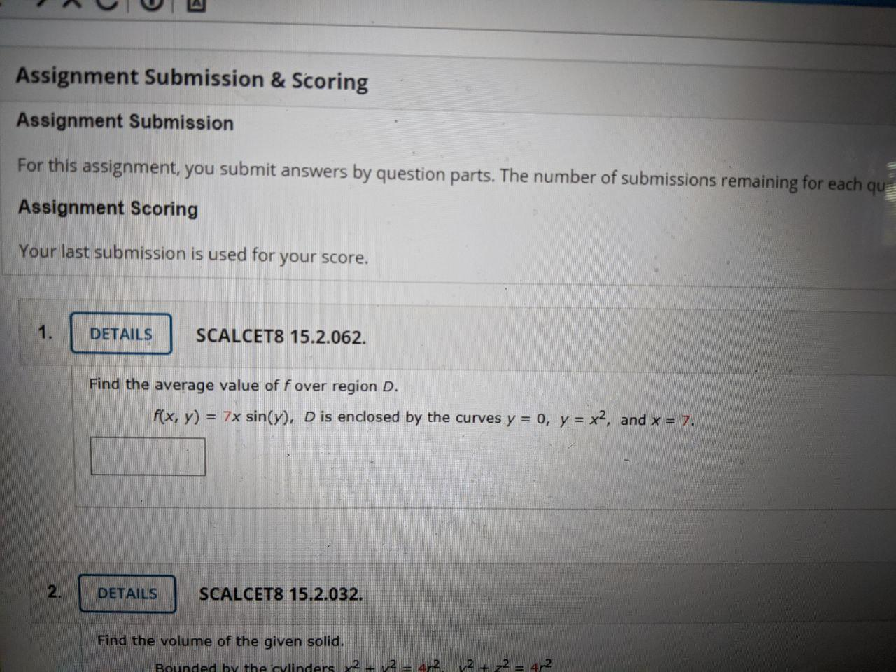 Solved Assignment Submission & Scoring Assignment Submission | Chegg.com