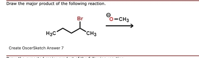 Solved Draw the major product of the following reaction. Br | Chegg.com