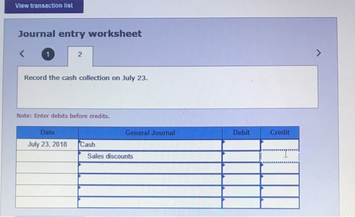 Solved Exercise 7-6 Cash discounts; the gross method [LO7-3] | Chegg.com