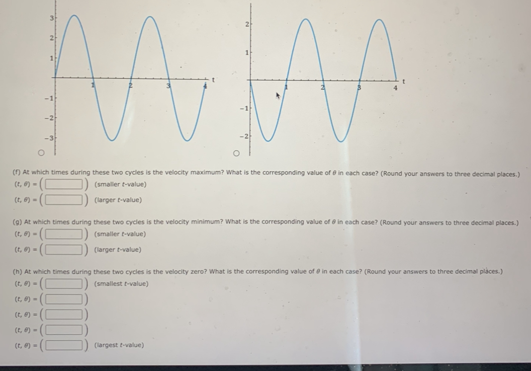 Solved No (c) Graph the function θ=θ0cos(tg/L) for two | Chegg.com