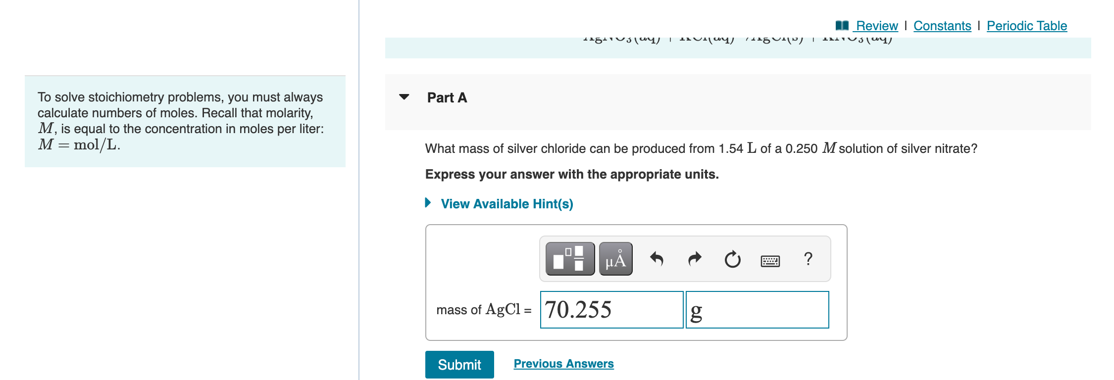 Solved To solve stoichiometry problems, you must always Part | Chegg.com