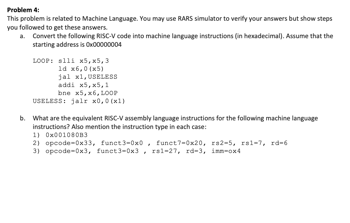 Solved Problem 4: This problem is related to Machine | Chegg.com