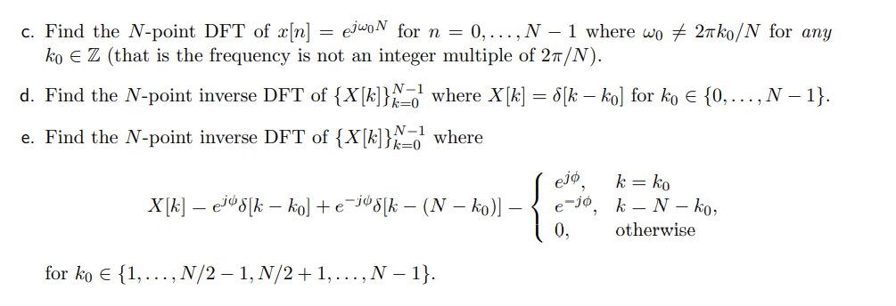 Solved Problem 3. (Practice with DFT.) The purpose of this | Chegg.com