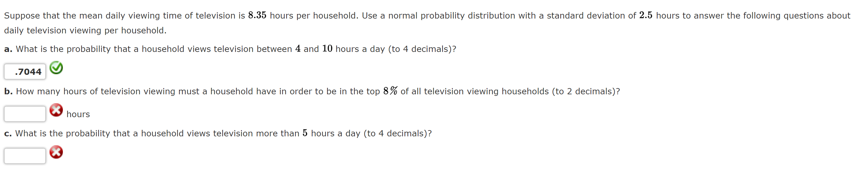 Solved Suppose that the mean daily viewing time of | Chegg.com