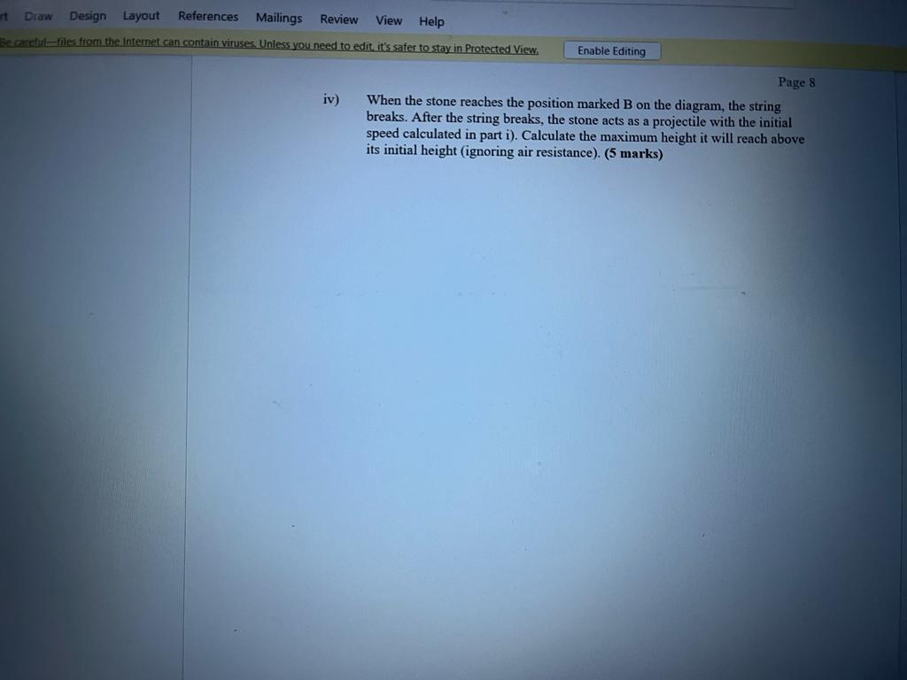Solved A stone is whirled around on the end of a string 1.5 | Chegg.com