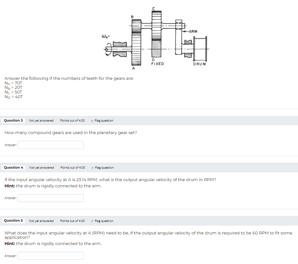 Answer the following if the numbers of teeth for the | Chegg.com