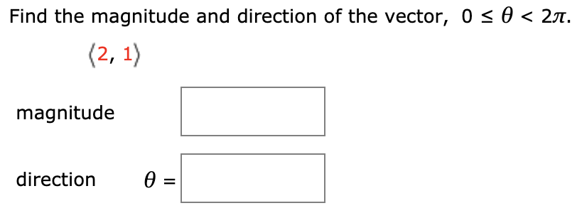 Solved Using the given magnitude and direction in standard | Chegg.com