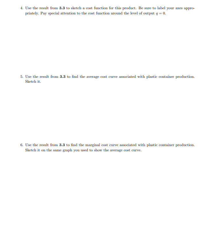 Solved entering the plastic container industry is required | Chegg.com