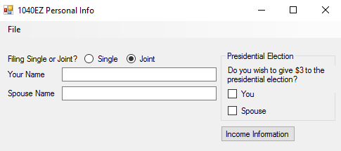 Writing a 1040 EZ tax form in MICROSOFT | Chegg.com