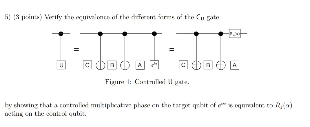 Solved 5) (3 points) Verify the equivalence of the different | Chegg.com