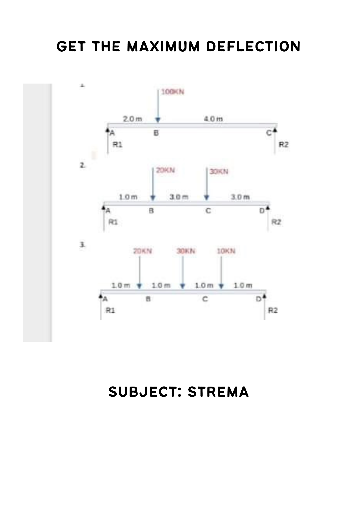Solved SUBJECT: STREMA | Chegg.com