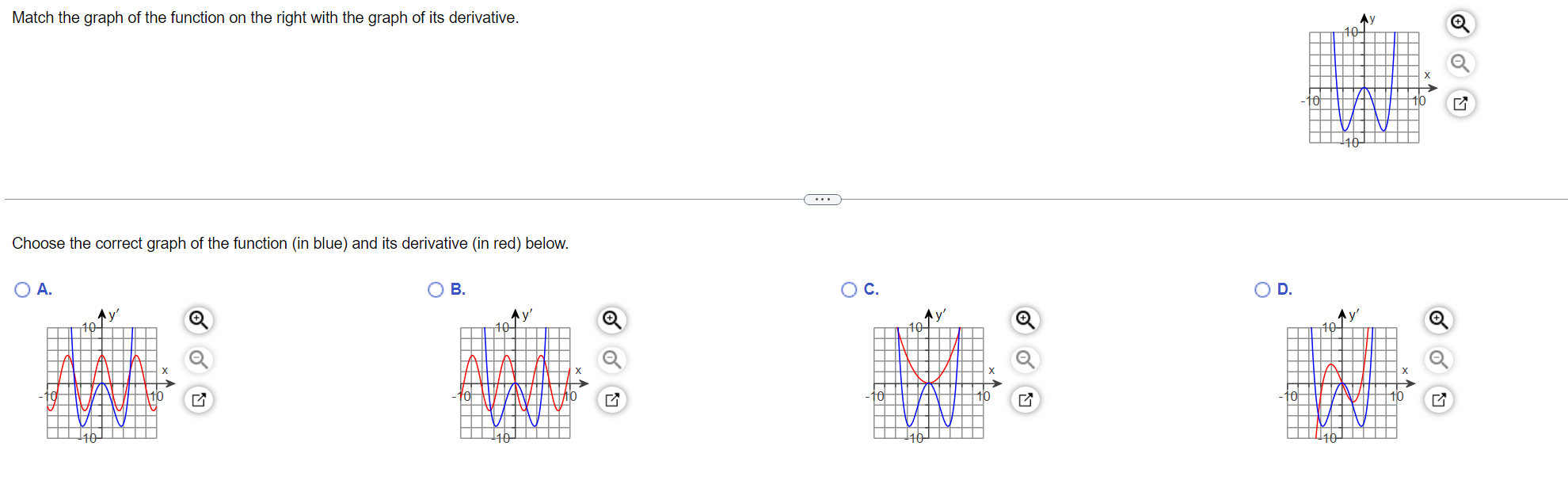 Solved Match the graph of the function on the right with the | Chegg.com