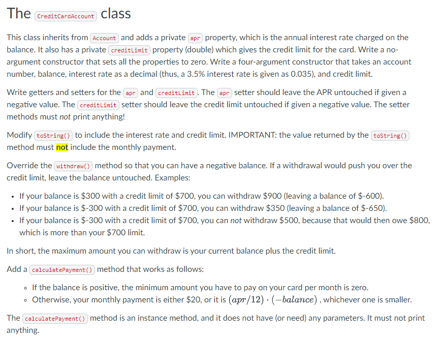 Solved The class Create a class named , which has the | Chegg.com