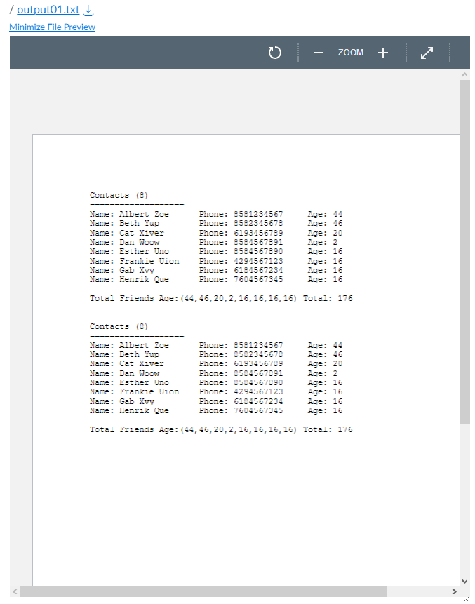 Solved Purpose of this assignment: - Using classes - Using | Chegg.com
