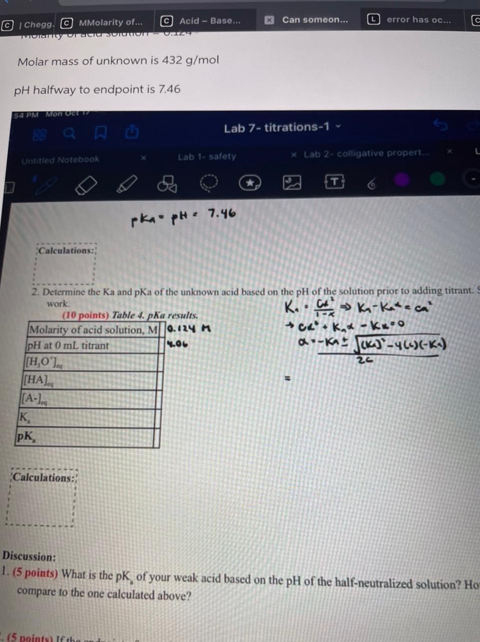 please explain how to solve these values for table 2. | Chegg.com