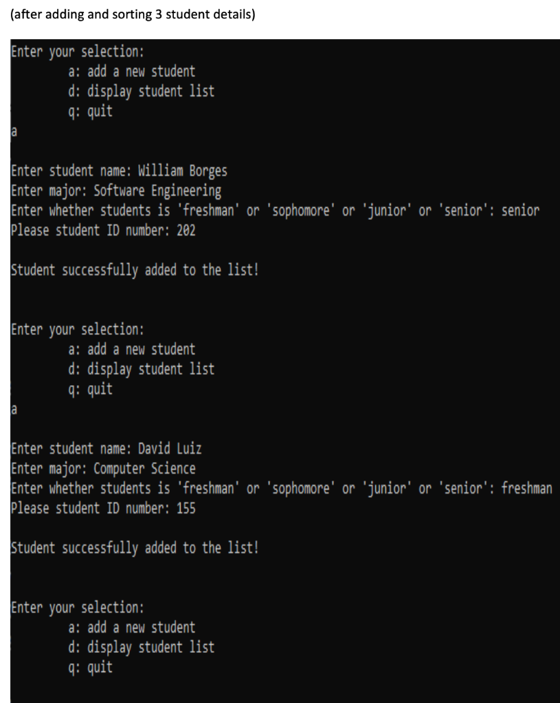 Solved 1. You are given a partially completed program | Chegg.com
