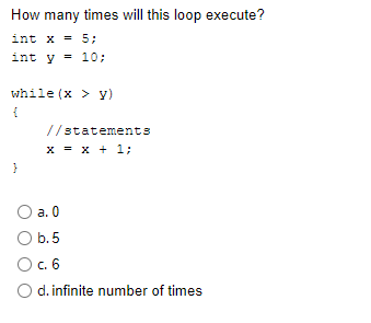 Solved Which statement type is a repetition control | Chegg.com