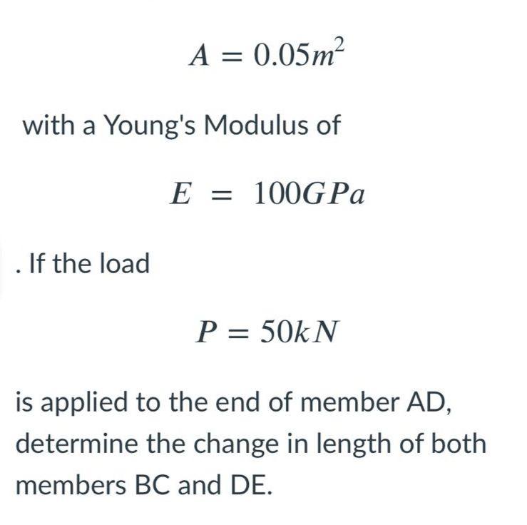 Solved P A B 2m 3m 5m E i cl 7 177 Problem 2) Solving a | Chegg.com