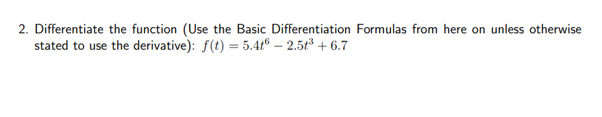 Solved Differentiate the function (Use the Basic | Chegg.com