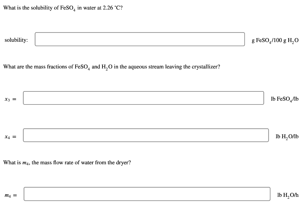Solved Anhydrous ferrous sulfate (FeSO2) crystals are | Chegg.com