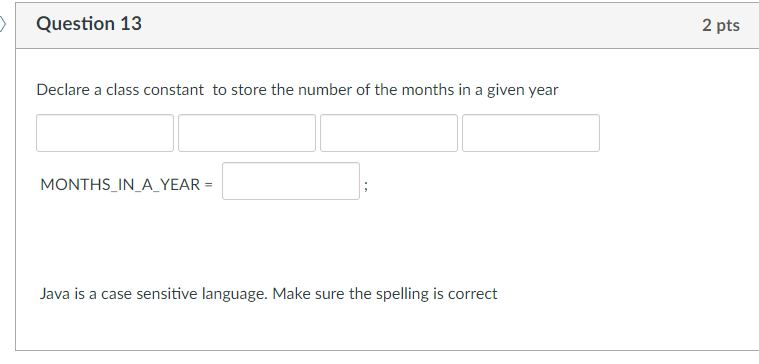 Solved Declare a class constant to store the number of the | Chegg.com