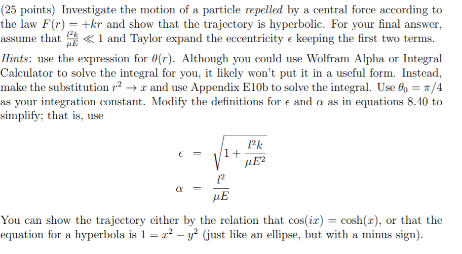 Solved (25 points) Investigate the motion of a particle | Chegg.com