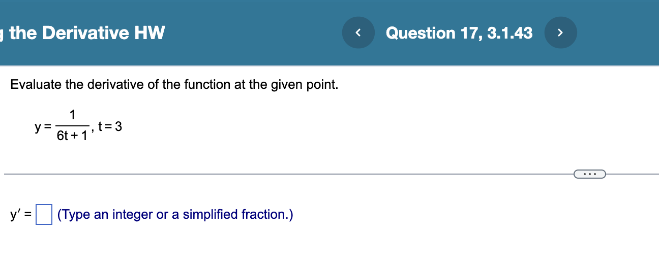 solved-evaluate-the-derivative-of-the-function-at-the-given-chegg