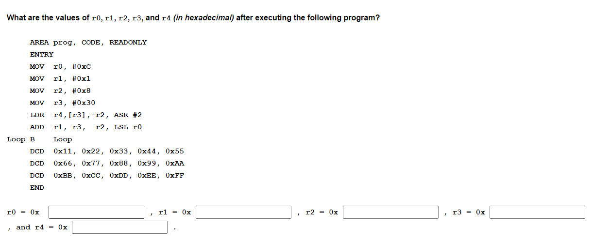 Solved What are the values of ro, r1, r2, r3, and r4 (in | Chegg.com