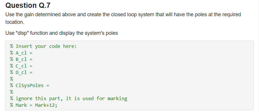 Solved Question C.6 For the plant | Chegg.com