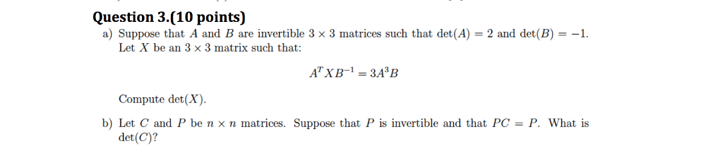 Solved Question 3.(10 points) a) Suppose that A and B are | Chegg.com