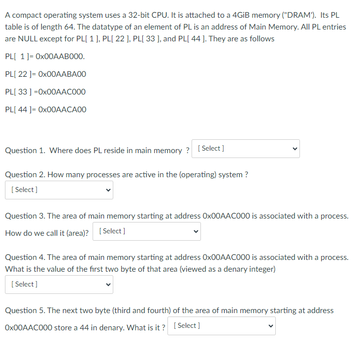 Solved Choose one for each question please.Choices for | Chegg.com