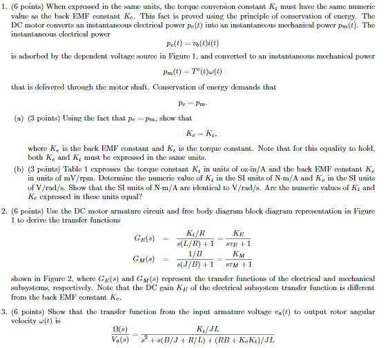 Solved Problem 12: (25 points) Figure 1 shows the armature | Chegg.com