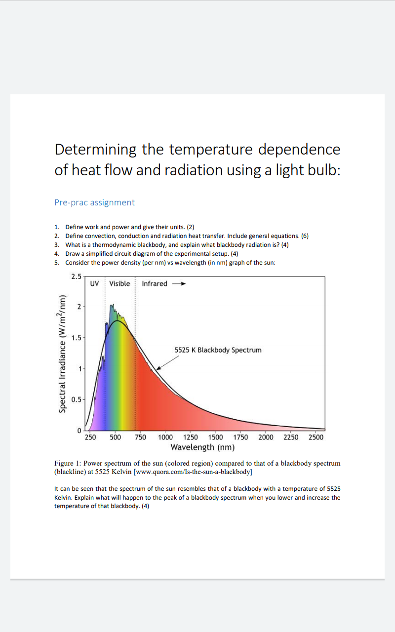 Solved Determining the temperature dependence of heat flow | Chegg.com