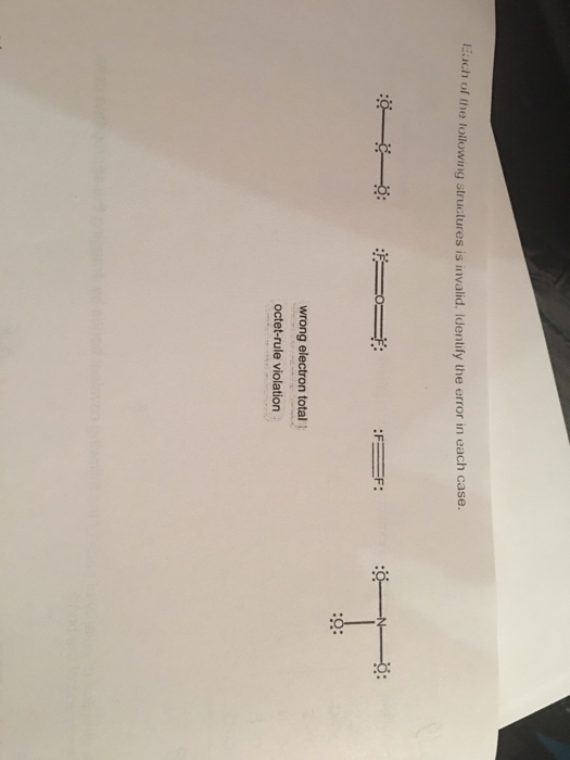 Solved Each of the following structures is invalid. Identify | Chegg.com