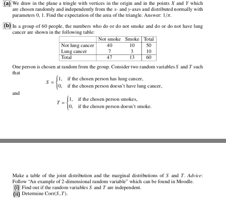 Solved (a) We draw in the plane a tringle with vertices in | Chegg.com