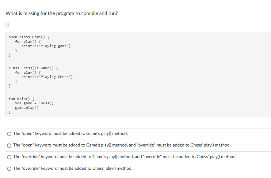 Solved What does the code segment print to the screen? val | Chegg.com