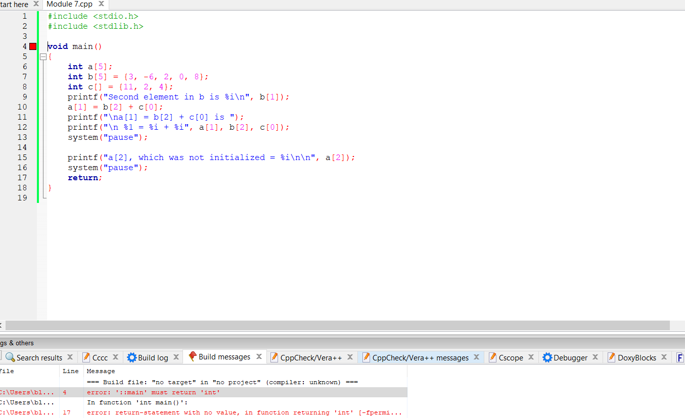 Solved tart here X Module 7.cpp X 1 #include 2 #include 3 | Chegg.com
