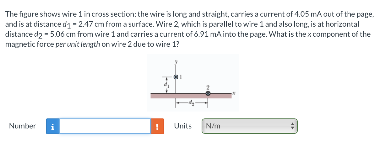 Solved The figure shows wire 1 in cross section; the wire is | Chegg.com