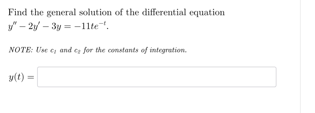 Solved Find the general solution of the differential | Chegg.com