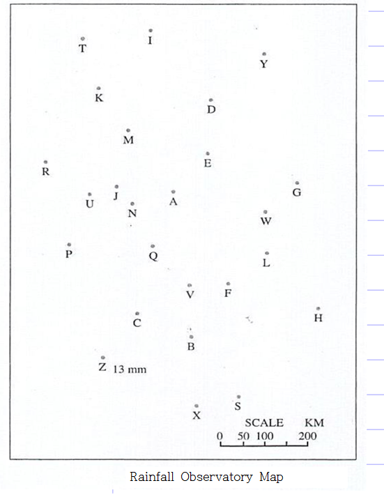 Estimate the average rainfall in the watershed using | Chegg.com