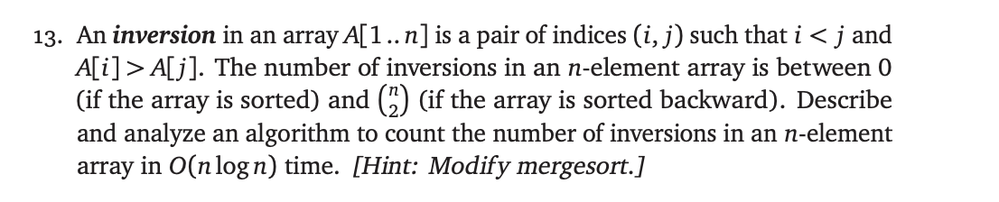 Solved B. Complete exercise 13 from chapter 1 of the | Chegg.com