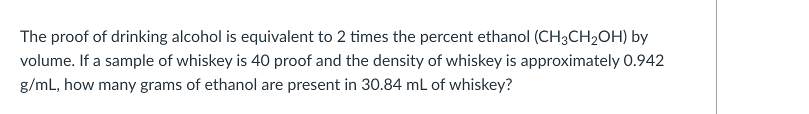 Solved The proof of drinking alcohol is equivalent to 2 | Chegg.com