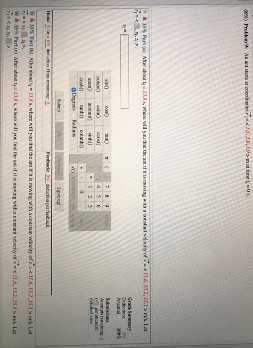 Solved 3293 Potential 100% cotan0 asin0 acos0 atan0 acotan0 | Chegg.com