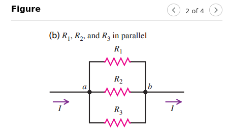 Solved Figure 2 of 4 (b) R1, R2, and Rz in parallel R1 R2 a | Chegg.com