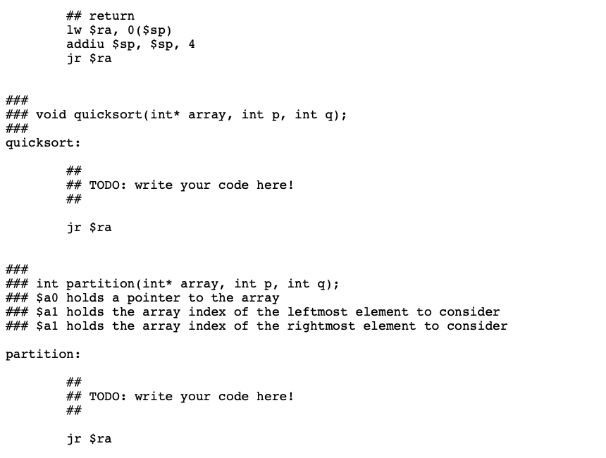 Solved Quicksort is a recursive, average-case O(NlogN) | Chegg.com