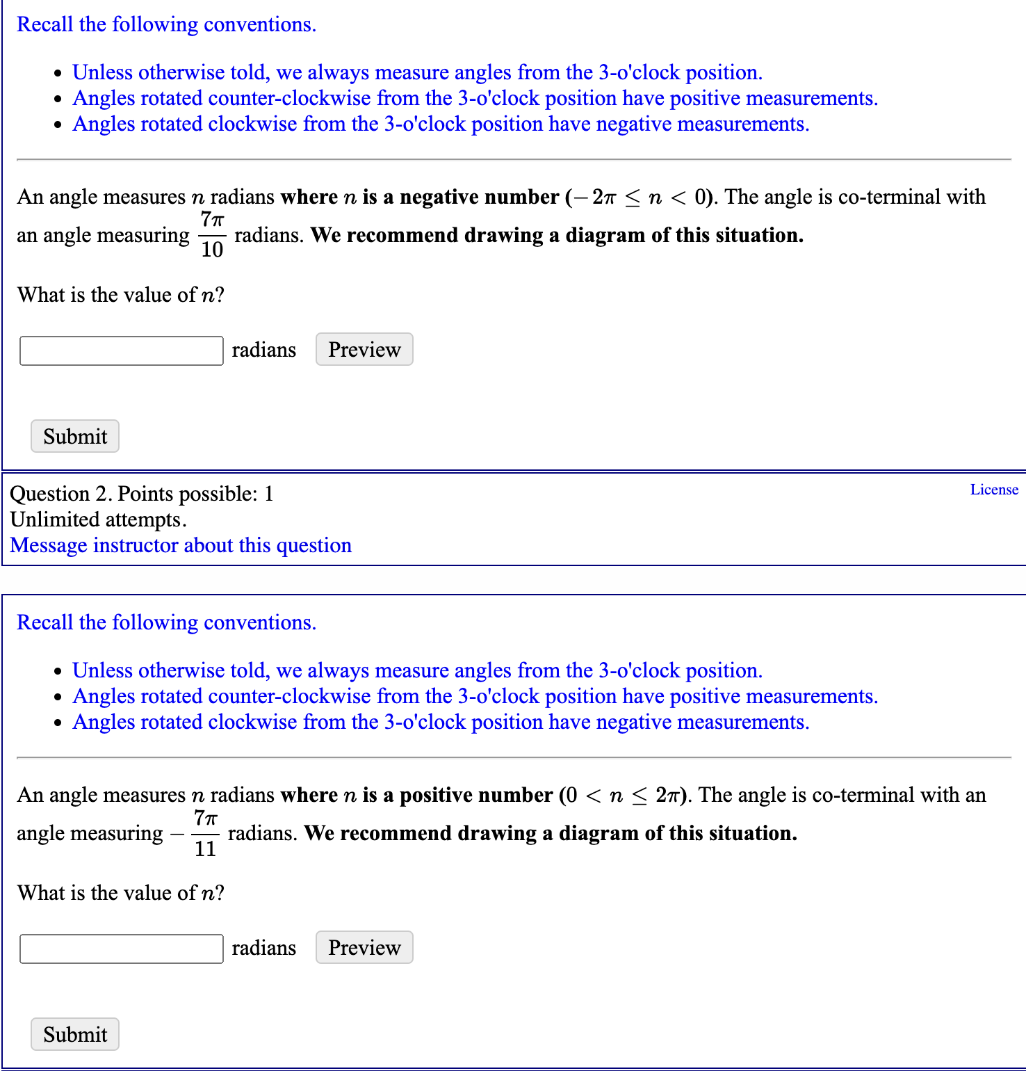 Solved Recall the following conventions. - Unless otherwise | Chegg.com