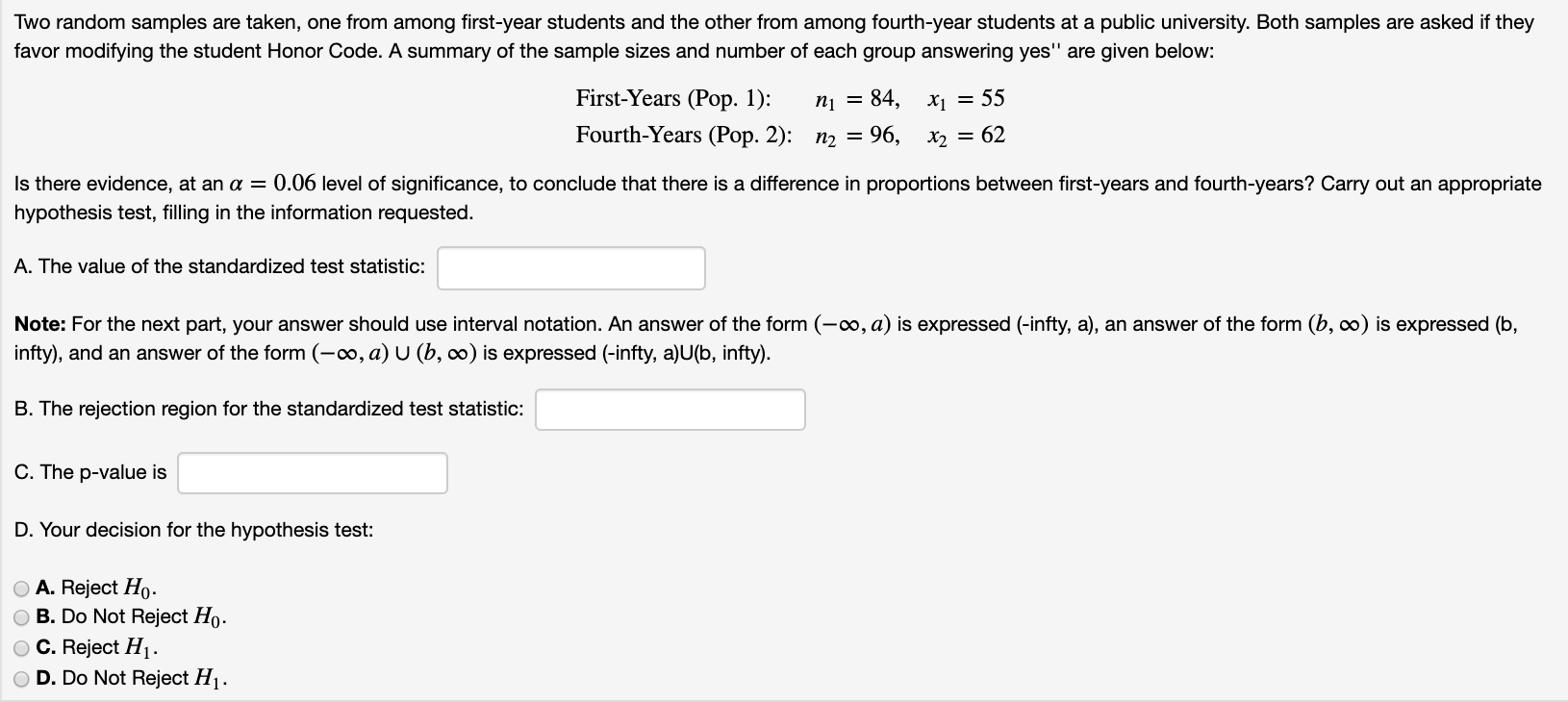 Solved Two random samples are taken, one from among | Chegg.com