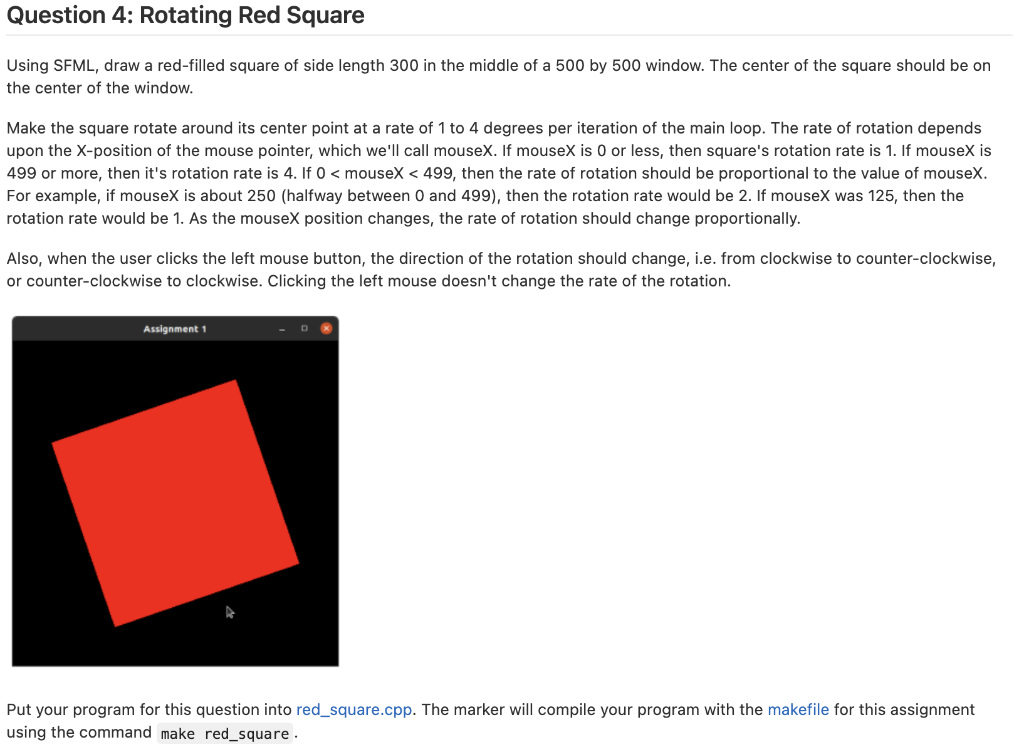 // red_square.cpp #include #include | Chegg.com
